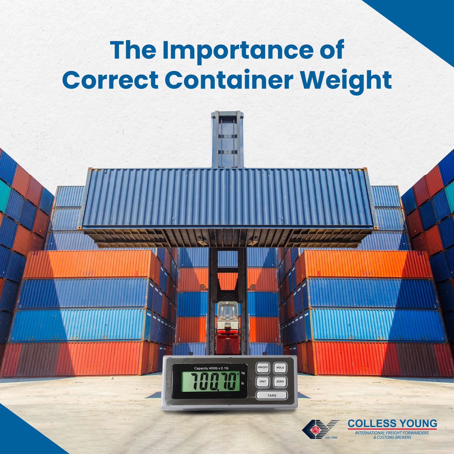 The Importance of Correct Container Weight - Colless Young Pty Ltd
