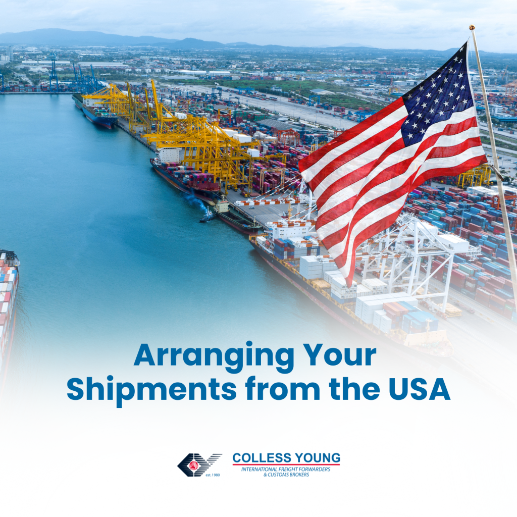 Arranging Your Shipments from the USA - Colless Young Pty Ltd